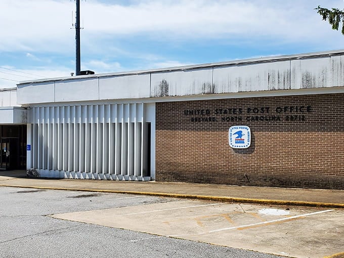 Even the post office maintains that classic small-town aesthetic, making your stamp-buying errands feel slightly more nostalgic than usual.