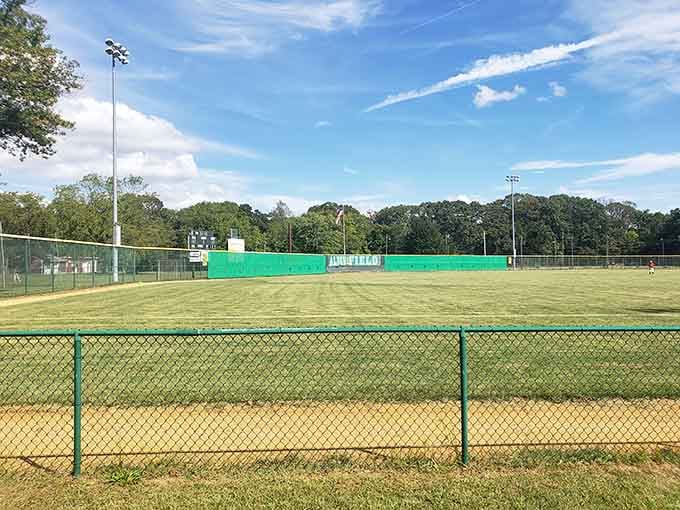 Alden Field hosts games where community spirit matters more than luxury box seats and overpriced nachos.