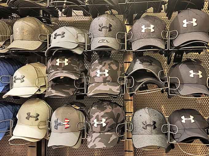 Under Armour hat heaven &ndash; because even your head deserves brand-name protection from the elements at outlet prices.