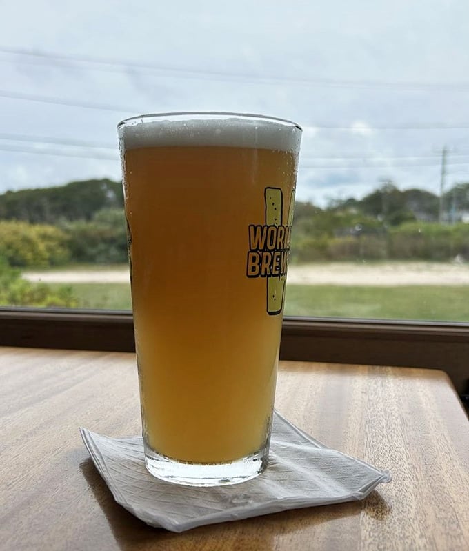 Local craft beer with a marsh view, because some moments deserve to be savored slowly and deliberately.