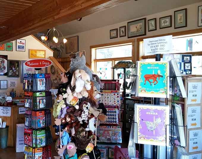 The gift shop overflows with carousel-themed treasures that'll make you actually want to buy souvenirs for once.