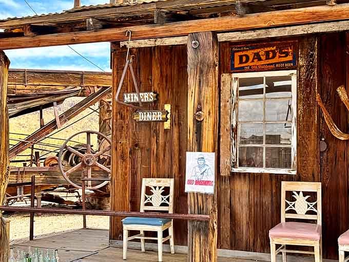 Dad's Diner promised meals all hours, which was crucial when your commute involved pickaxes and optimism.