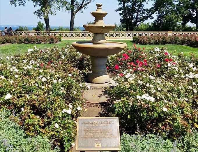 The Posner Garden offers blooms and tranquility with a side of Long Island Sound views that never disappoint.