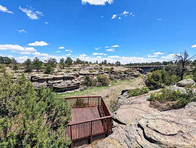 Those rock formations rising from the canyon floor look like nature's own sculpture garden, minus the pretentious gallery prices.