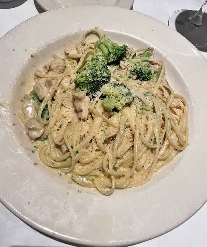 Pasta that would make an Italian grandmother nod in approval&mdash;simple ingredients transformed into a comforting plate of creamy, satisfying goodness.