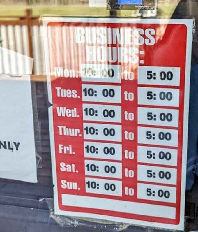 Open seven days a week because vintage treasures don't take days off, and neither should you.