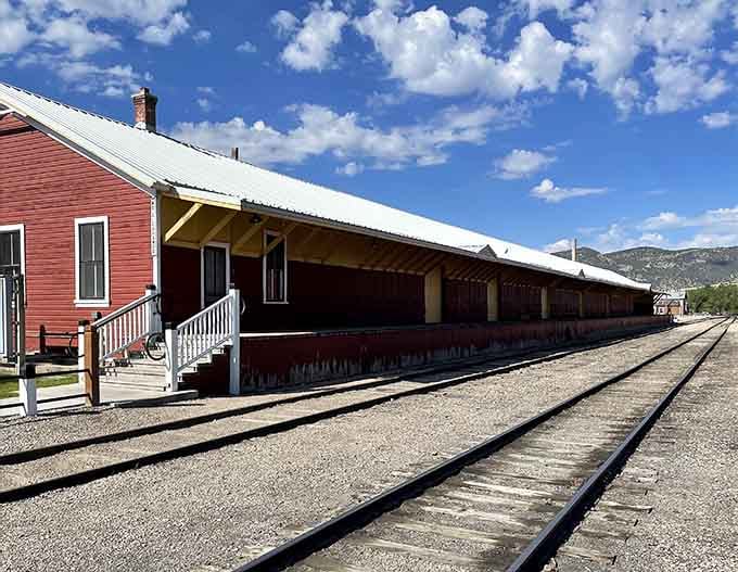 The East Ely Railroad Depot stands as a perfectly preserved time capsule from when trains were the internet of their day.