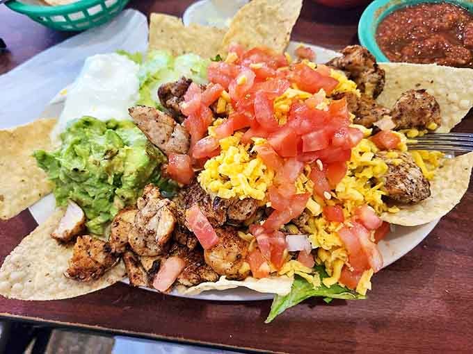 This fajita chicken salad somehow manages to be both virtuous and indulgent&mdash;like doing yoga while eating chocolate.