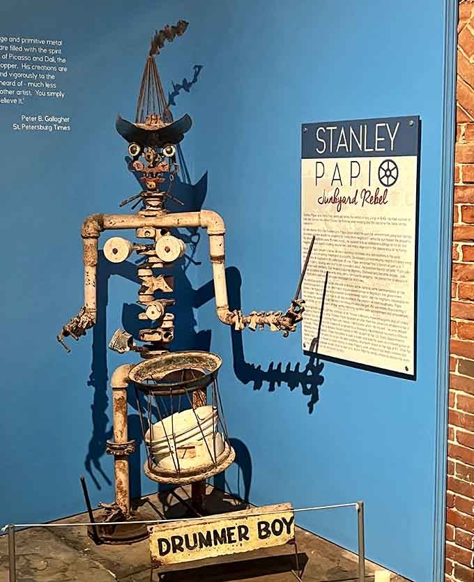 Stanley Papio's junkyard art creation proves that Key West artists have always marched to their own peculiar, wonderfully weird drummer.