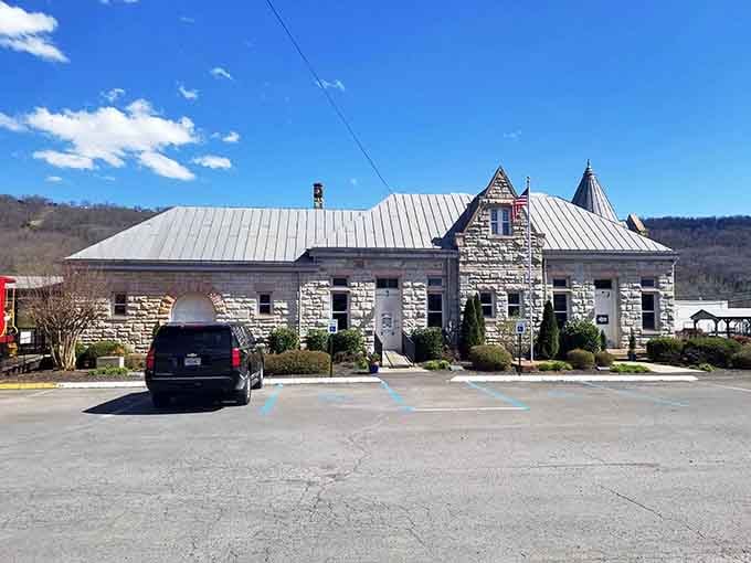 The Fort Payne Depot Museum stands as solid as your retirement portfolio should be—historic stone that's weathered every economic storm since 1891.