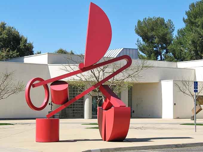 The Fresno Art Museum's bold red sculpture makes a statement that says, "Yes, we have culture, and no, it's not all about raisins."
