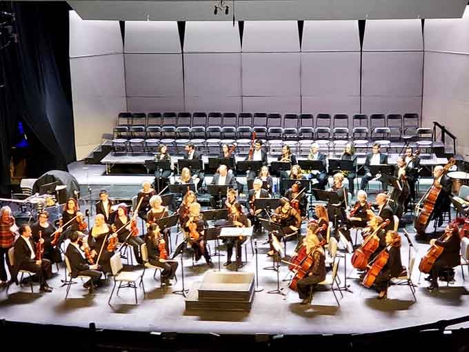 An entire orchestra filling the theater with live music, because some experiences demand the real deal.