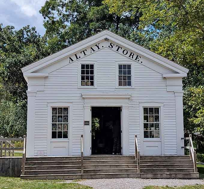 The Altay Store stands proud, ready to sell you goods you didn't know existed but suddenly need.