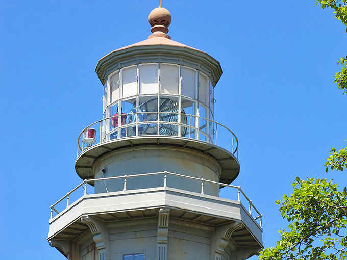 The lantern room's glass panels frame the Pacific like nature's own IMAX theater, minus the overpriced popcorn and sticky floors.