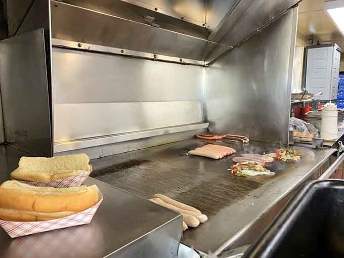 Behind the scenes, that flat-top grill works harder than a one-armed wallpaper hanger during the lunch rush.