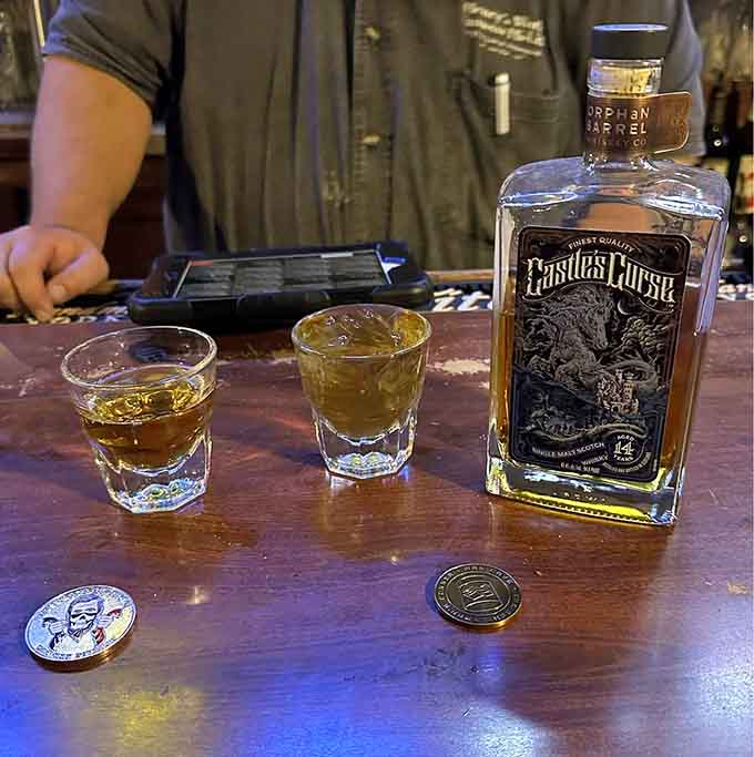 Whiskey on the table means someone's celebrating something, or it's Tuesday, both equally valid reasons in our book.