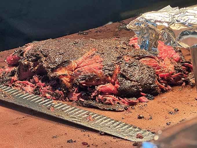 When your brisket looks like this, you've earned the right to charge whatever you want for it.