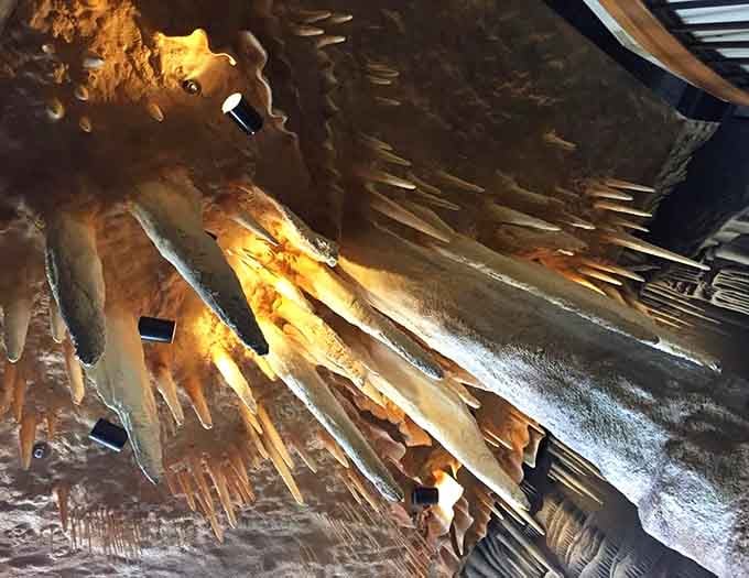 Golden-lit formations showcase nature's patient artistry, each drip of water adding microscopic layers over countless millennia of creation.