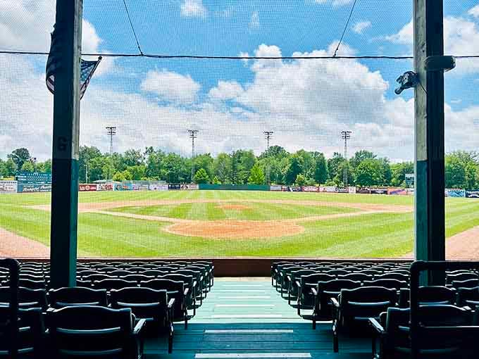 League Stadium's vintage grandstand view beats any luxury box, because authenticity trumps amenities when history's involved.