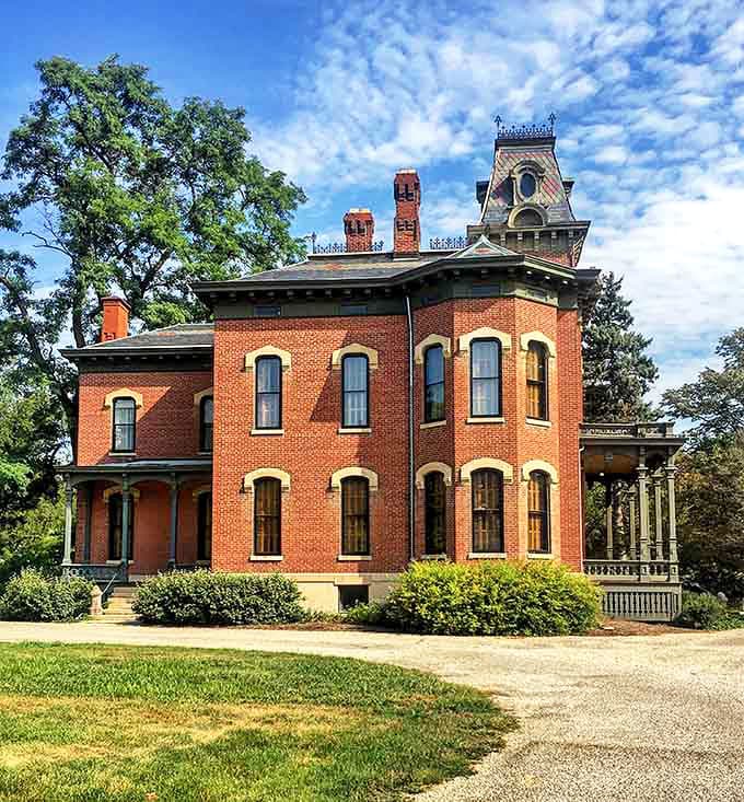 The Millikin Homestead stands as Victorian architectural eye candy. Those brick walls have stories to tell about a time when craftsmanship mattered.