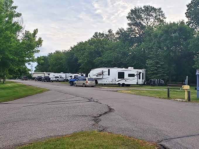RV parks welcome travelers seeking affordable adventures, proving retirement road trips don't need luxury resort budgets.