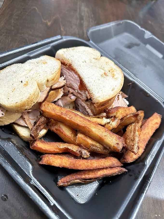 A turkey sandwich that proves poultry doesn't have to play second fiddle when smoke gets involved in the conversation.