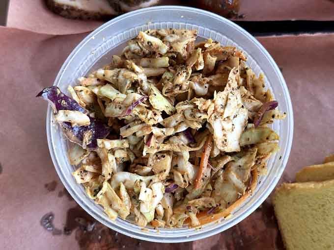 This chipotle slaw brings crunch and heat to balance all that rich, smoky meat on your plate perfectly.
