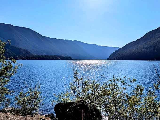 Sunlight dancing on this turquoise water creates a view so perfect, your camera will never quite capture the real thing.