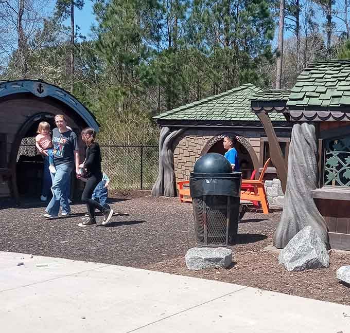 Real families making real memories, proving that the best attractions don't need tickets, just willing participants and sunshine.