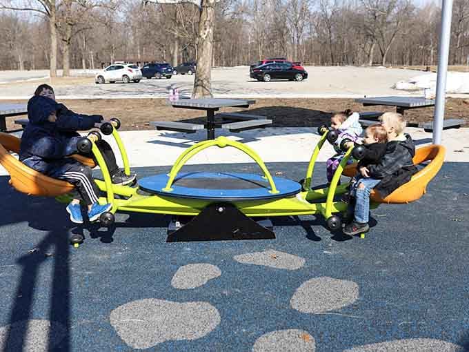 Modern seesaws have come a long way from the metal death traps we survived in our childhood playground days.