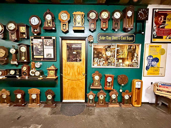 Time stands still, literally, in this impressive collection of vintage clocks marking different eras beautifully.