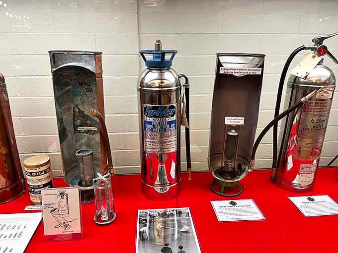 The evolution of fire extinguishers: from "hope this works" to actual science in metal containers.