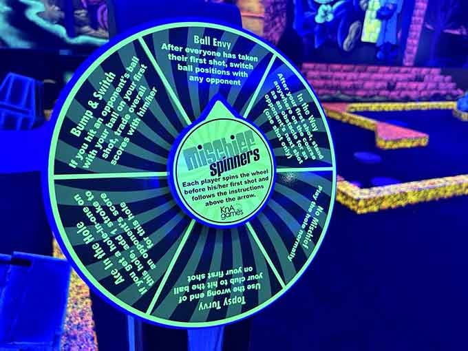 Spin the wheel and let fate decide your golfing destiny, because sometimes chaos makes the game more interesting.