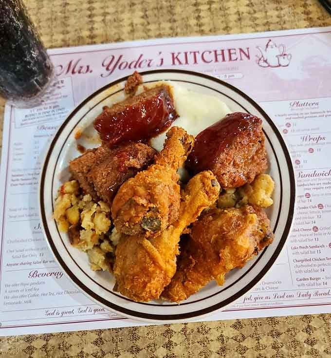 Golden fried chicken pieces that would make the Colonel himself consider a career change and lifestyle upgrade.