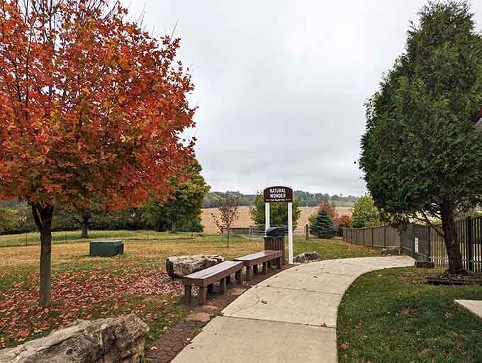 Even the outdoor spaces here are thoughtfully designed, giving you a place to decompress after your subterranean journey.