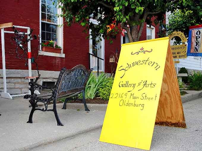 Schwestern Gallery brings art and culture to Main Street, because even small villages deserve their own creative spaces.