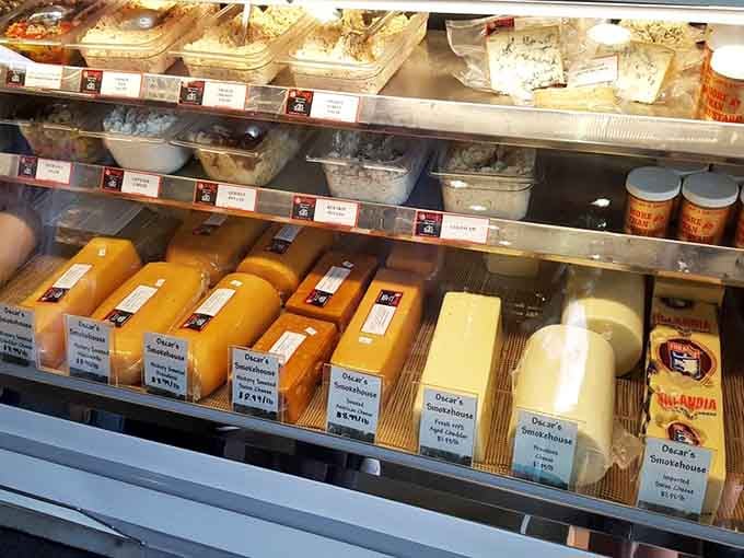 A cheese selection that pairs perfectly with all that smoked meat—because balance is important, even in indulgence.