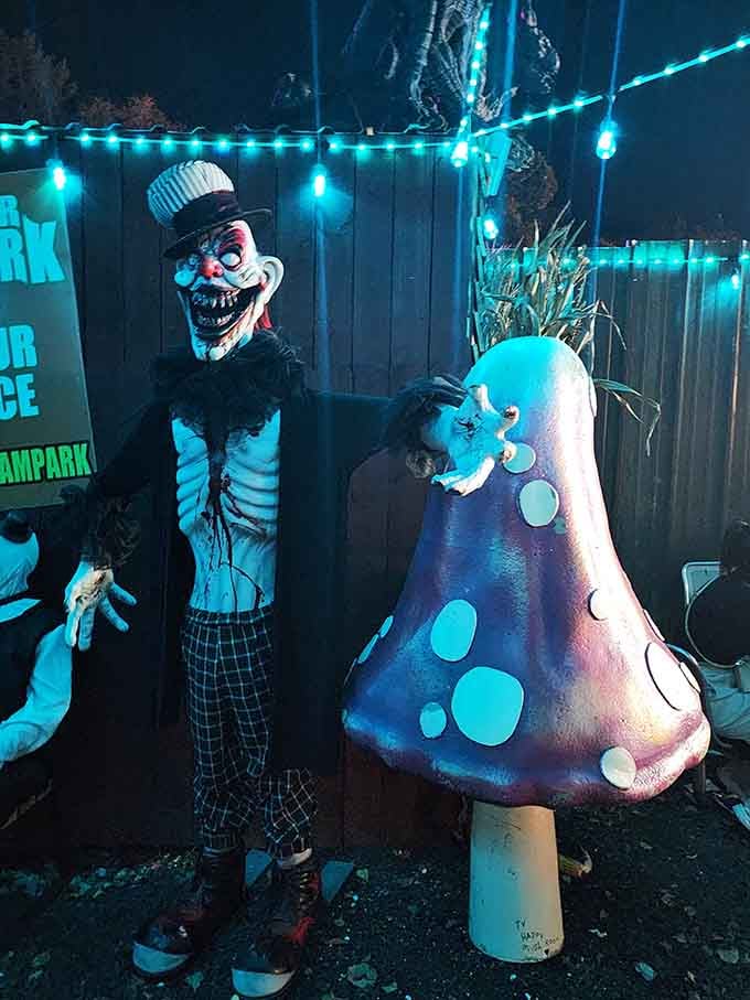 Evil clowns and oversized mushrooms prove that childhood whimsy can absolutely become adult terror fuel.