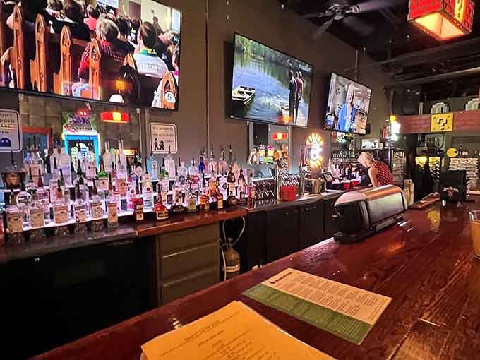 The tap selection stretches across the bar like a liquid library of Ohio's finest brewing achievements.