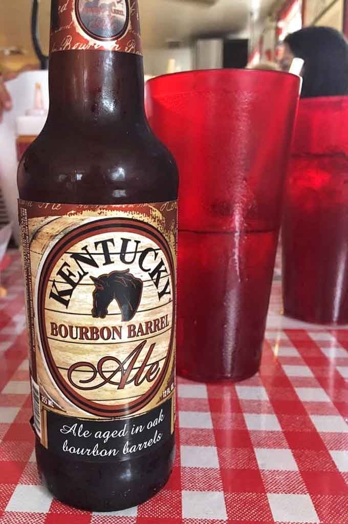 Kentucky Bourbon Barrel Ale pairs with barbecue like horses pair with bluegrass, naturally and beautifully perfect.