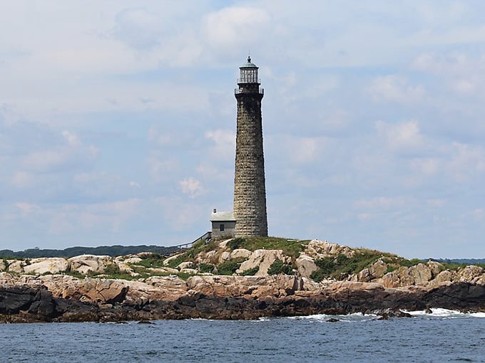 Thacher Island's twin lighthouses stand guard like sentinels who take their job very seriously indeed.