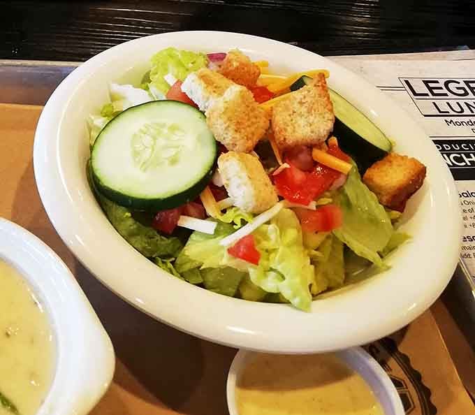 Even the garden salad shows Jack's commitment to freshness&mdash;crisp vegetables and croutons that haven't been sitting in a warehouse since the last presidential election.