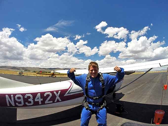 Skydiving over Nephi offers views so breathtaking you might forget you're plummeting toward Earth at terminal velocity.