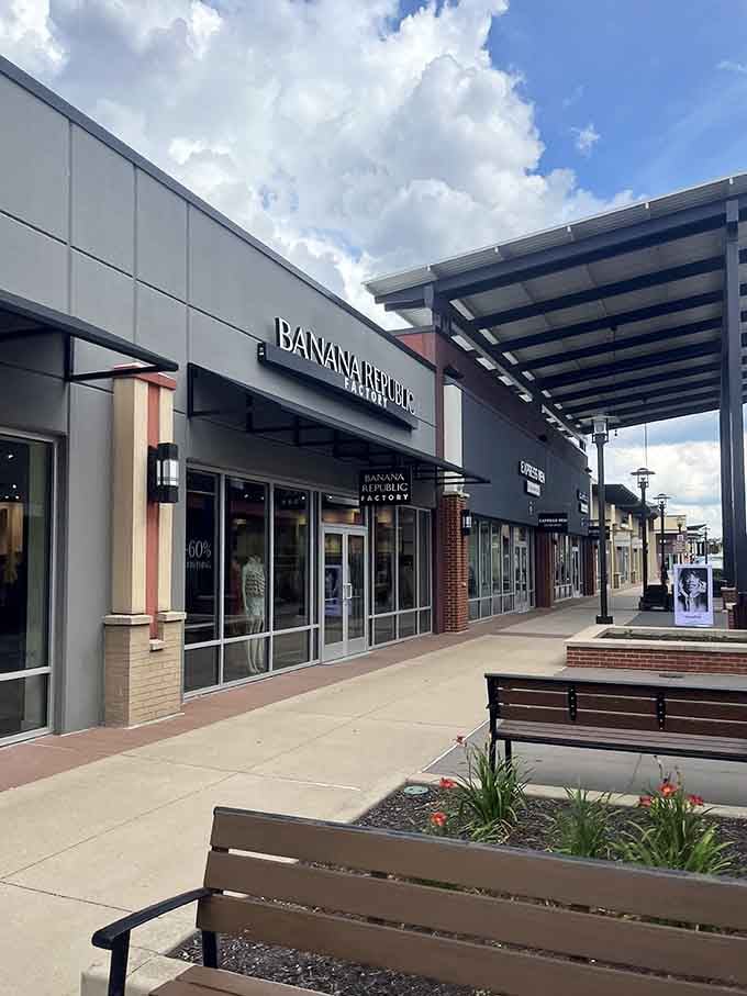 Banana Republic Factory Store: where business casual meets "I'm fiscally responsible" in the best possible way.
