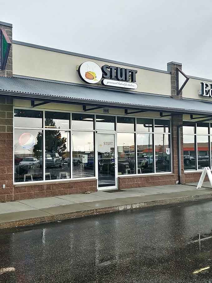 Stuft's unassuming exterior hides a gourmet kitchen inside, proving you should never judge a restaurant by its strip mall location.