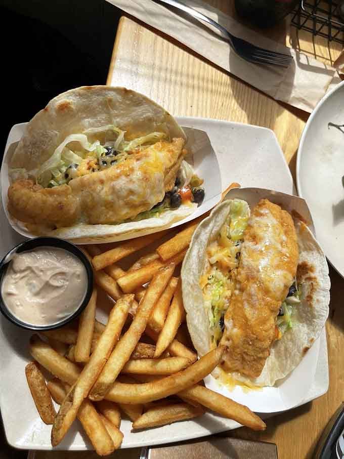 Fish tacos that make you question why you ever settled for lesser versions. The perfect handheld vacation that doesn't require sunscreen or airline tickets.