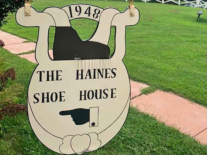 The vintage signage perfectly captures the whimsical spirit of this roadside treasure from a bygone era.