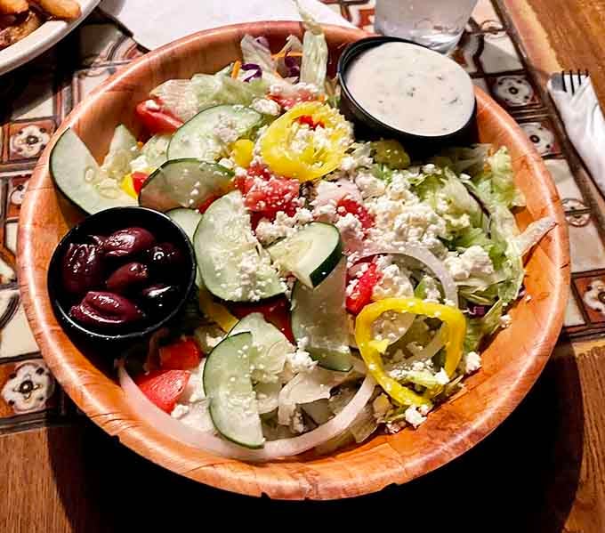 Yes, they have salads, proving that optimism and delusion are alive and well in Columbus dining.