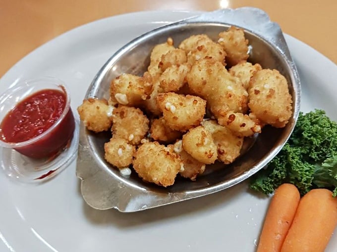 White cheddar cheese curds: Wisconsin's greatest export, now available at your Minnesota pit stop.