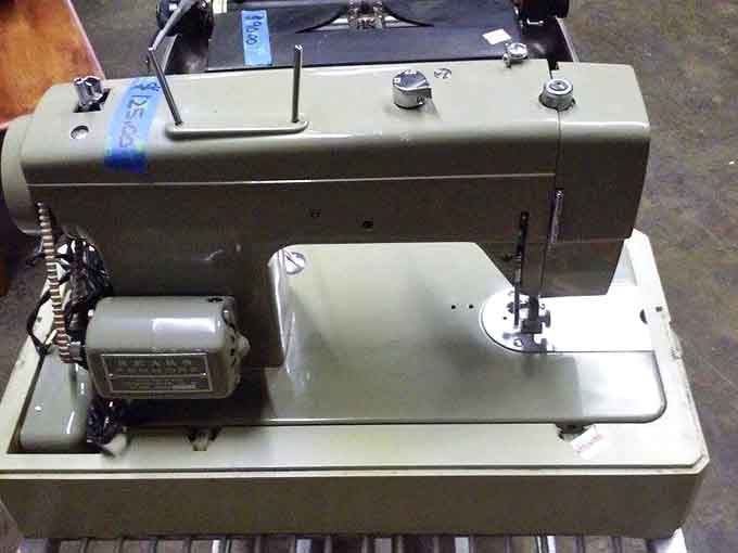 Before fast fashion, there were fast fingers on machines like this. This sewing workhorse has probably created more Detroit wardrobes than any mall ever could.